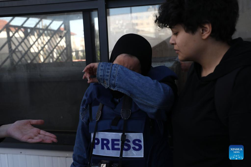 Al-Jazeera journalist killed amid Israeli raid in West Bank _Guangming ...