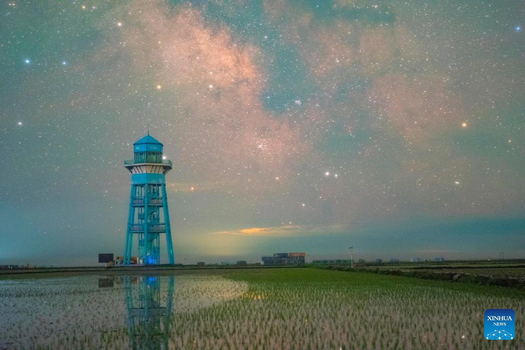 Night view of paddy fields in Heilongjiang, NE China _Guangming Online